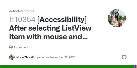 [accessibility] after selecting listview item with mouse and then space selected narrator can t