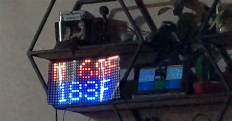 Wled Matrix Panel With Text And Sensor Data Custom Rest Commands