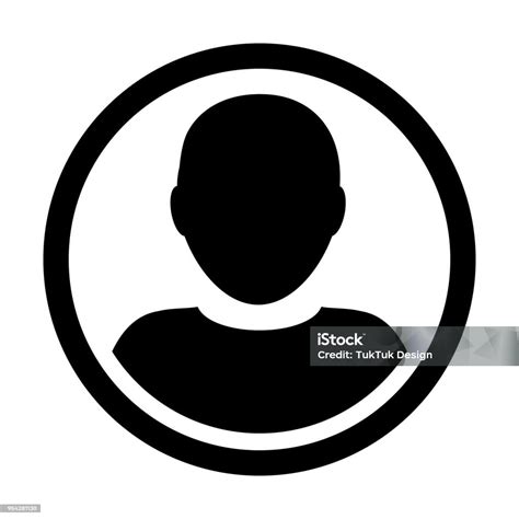 플랫 컬러 문양 그림에서 남자 사용자 아이콘 벡터 사람 기호 프로필 획 원 아바타 로그인 벡터에 대한 스톡 벡터 아트 및 기타