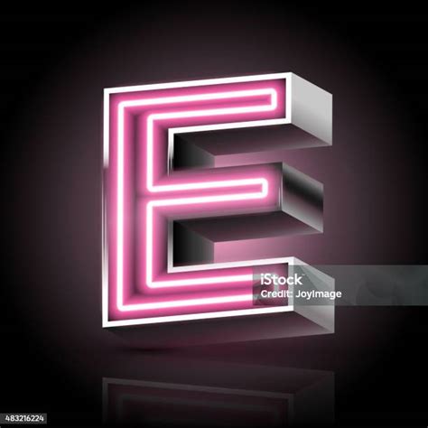 3 D 핑크 네온 알파벳 E 2015년에 대한 스톡 벡터 아트 및 기타 이미지 2015년 교육 낱말 Istock