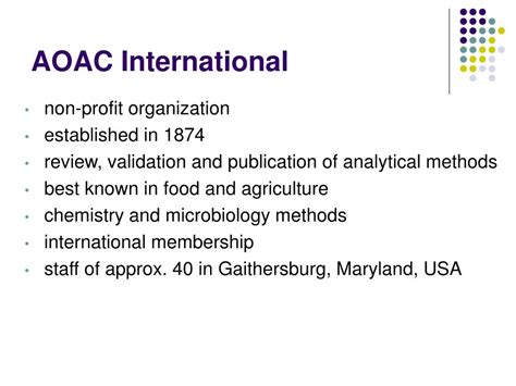 Ppt The Aoac International Rapid Methods Validation Process Powerpoint Presentation Id 663858