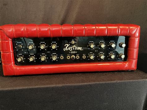 Used Kustom K200 B5 Head Red