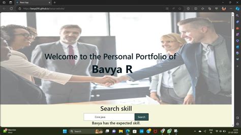 bavya r on linkedin portfoliowebsite reactjs frontenddevelopment