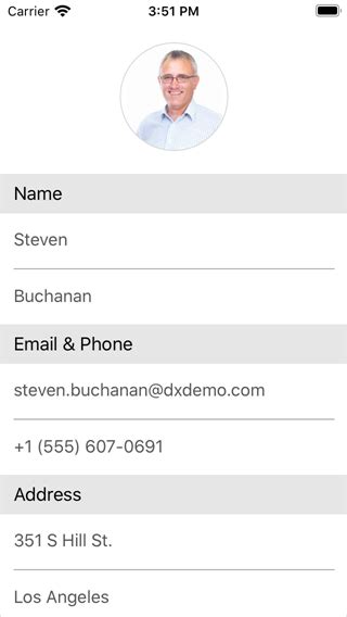 data editors in devexpress data form for maui multi platform app ui devexpress