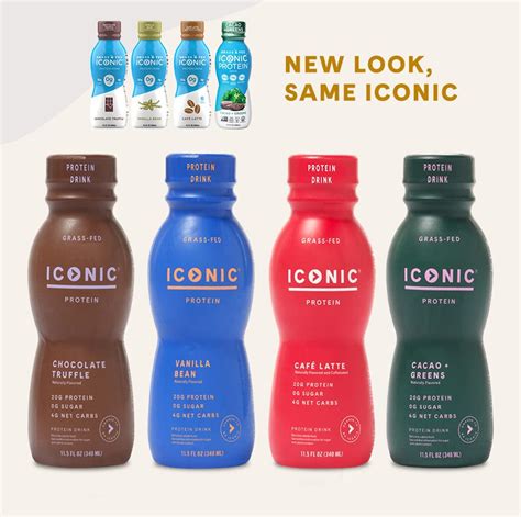 Iconic Protein Drinks Sample Pack 4 Flavors Low Carb And Keto Friendly