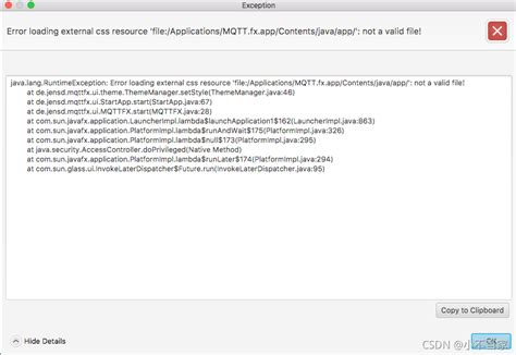 Solved Mqttfx Error Error Loading External CSS Resource ProgrammerAH