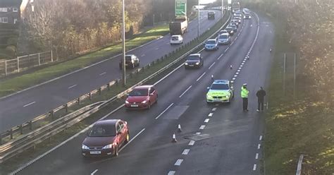 Felling Bypass Lane To Be Closed For 24 Hours After Cars Hit Collapsed