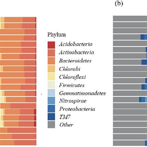 Population Structure Of Bacterial Communities At The Phylum Level A