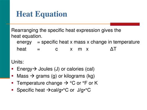 PPT Specific Heat PowerPoint Presentation Free Download ID 3721637