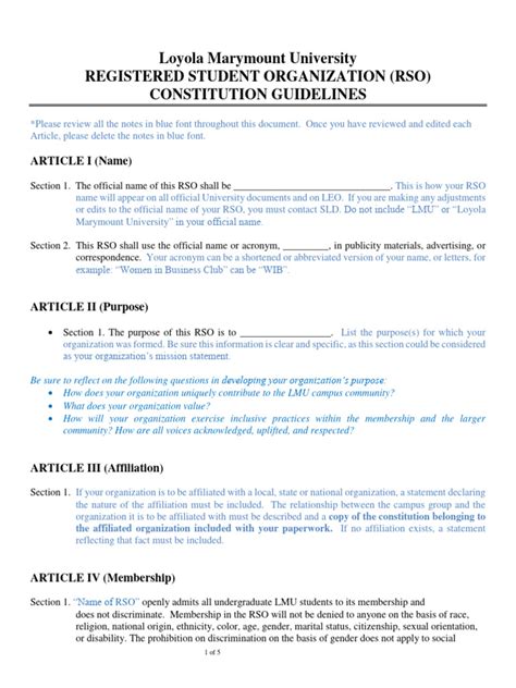 Lmu Rso Constitution Guidelines Pdf Supermajority Justice