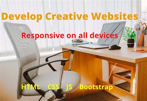 Develop Creative Responsive Website With Html Css Js Bootstrap By