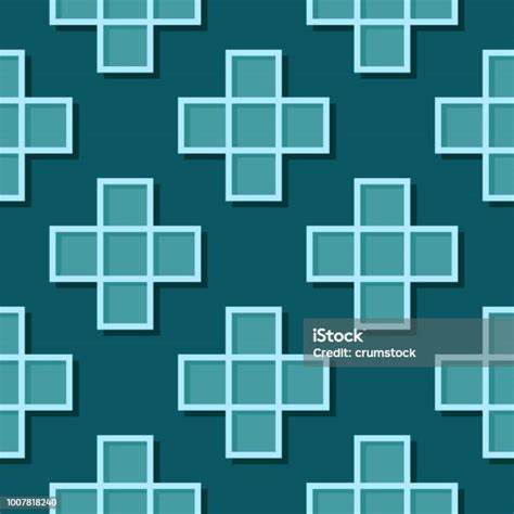 사각형 요소와 완벽 한 기하학적 배경입니다 블루 그린 3d 패턴 0명에 대한 스톡 벡터 아트 및 기타 이미지 0명 3차원 형태 그림자 Istock