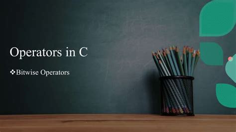 Bitwise Operators Pptx