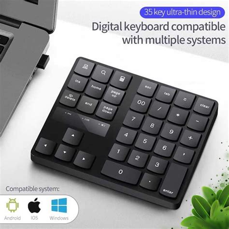 Jual COD Numeric Keypad Numpad Wireless 2 4GHz Empuk Pelengkap Keyboard Angka Nomor Komputer