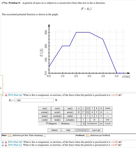Solved Ffxi The Associated Potential Function Is Shown In