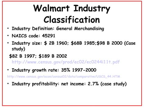 Walmart Case Analysisindustry Analysis Ppt