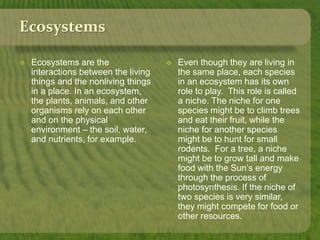 Ecosystems And Biomes PPTX