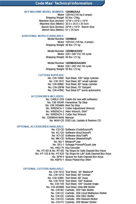 Hpc Codemax 1200max Computerized Code Machine Lock Depot Inc