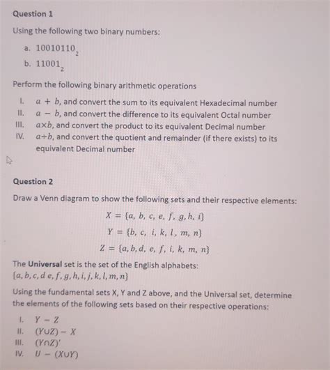 [solved] question 1 using the following two binary solutioninn