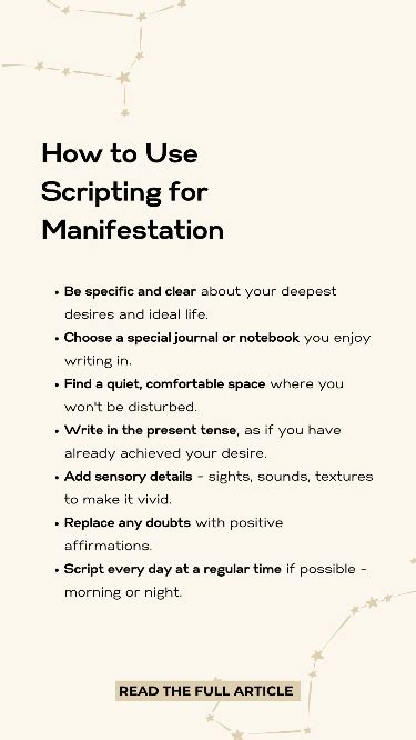 How To Use Scripting To Manifest Anything You Want Artofit