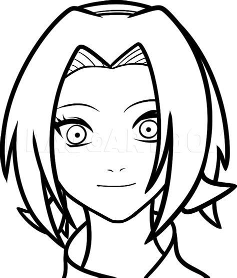 How To Draw Sakura From Naruto Step By Step