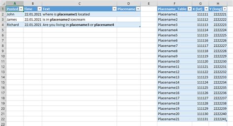 Indexing Excel Index Match To Find Exact Location Name From String Text Stack Overflow