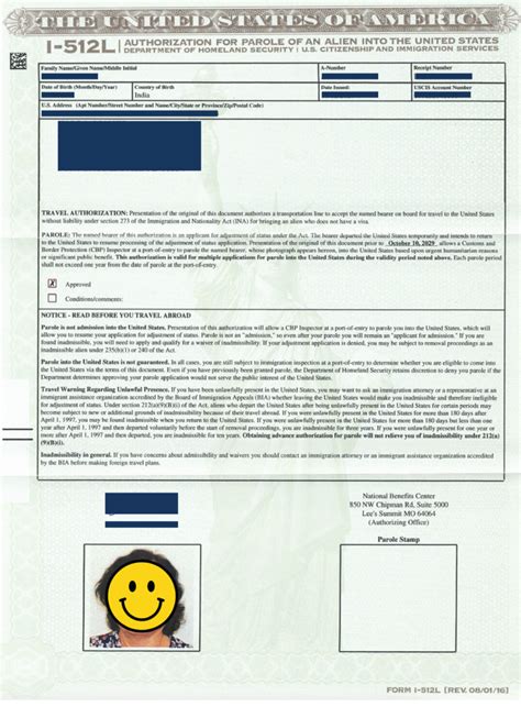 Advance Parole Document For Travel Immigration Guide