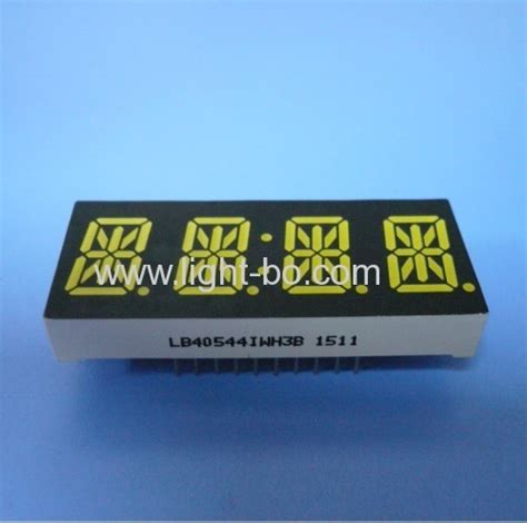 Custom Ultra White Common Anode 4 Digit 054 14 Segment Led Display For Instrument Panel