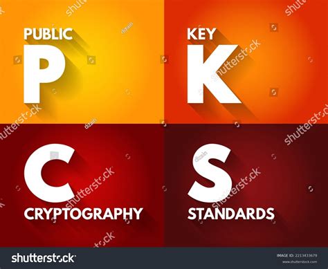 Pkcs Public Key Cryptography Standards Acronym Stock Illustration 2213433679 Shutterstock