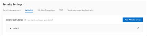 Create A Whitelist Group Apsaradb For Oceanbase Alibaba Cloud