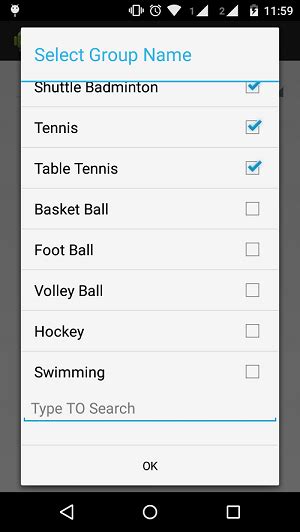 Android Multichoice Spinner With Searchview Functionality Stack Overflow