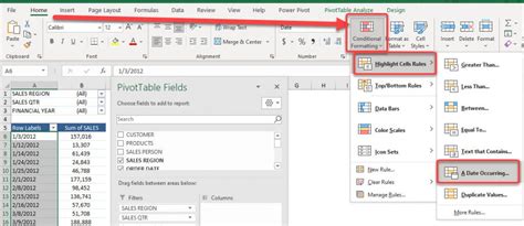 Highlight Cell Rules Based On Date Labels MyExcelOnline
