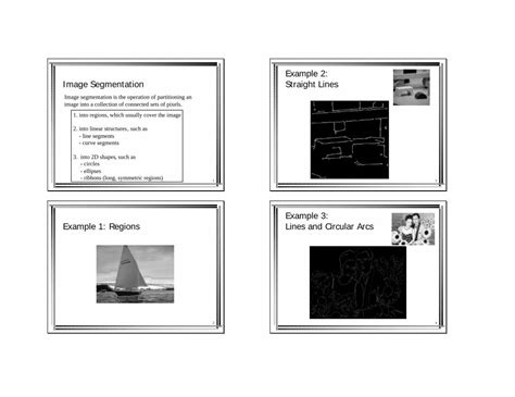 Pdf Example 2 Image Segmentation Straight Lines · Segmentation 1 Region Growing 2