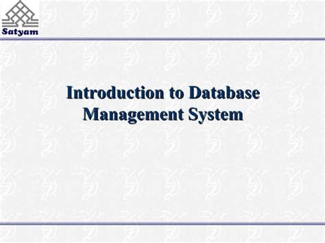 Database System Architecture Ppt