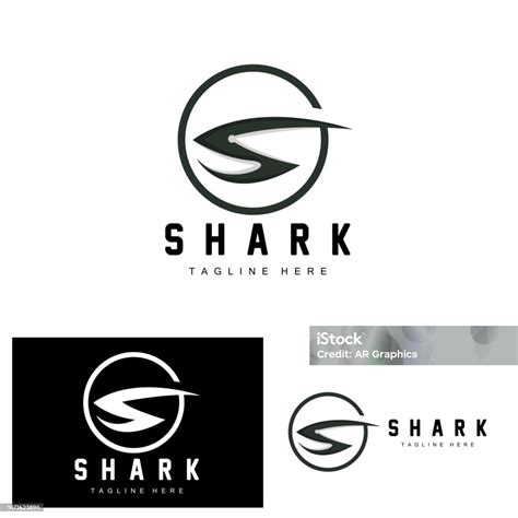 상어 로고 야생 물고기 벡터 일러스트 레이 션 바다 포식자 제품 브랜드 디자인 아이콘 Championship에 대한 스톡 벡터