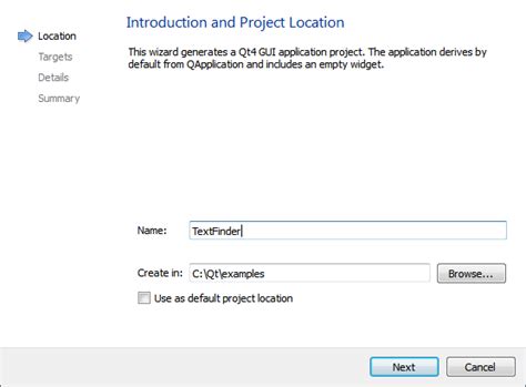 Qt Creator Creating A Qt Widget Based Application
