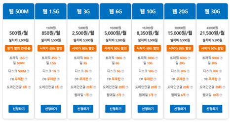 웹 호스팅 비용 국내 3사 비교 Ft Ssl 비용 포함 블로그위키