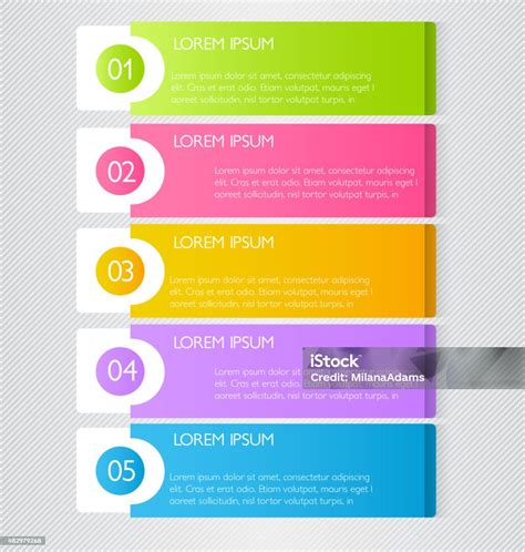 최신 인포그래픽 색상화 웹 디자인식 형판 Shadow 벡터 일러스트 0명에 대한 스톡 벡터 아트 및 기타 이미지 0명 2015년 광고 Istock