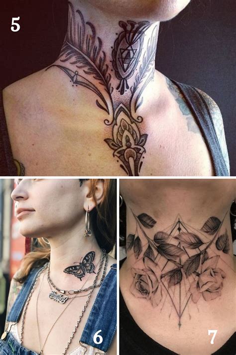 Girly Tattoos On Neck