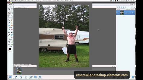 Use Photoshop Elements To Resize Proportionally Youtube