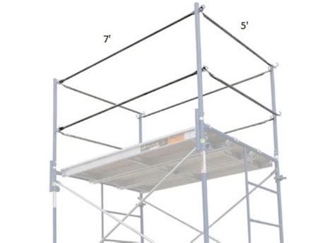 5ft Scaffolding Guard Rail Savage Equipment Leasing And Sales