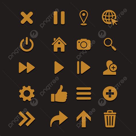 Game App Ui Icons Set Template Download On Pngtree