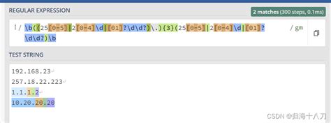 正则表达式匹配规则 Csdn博客