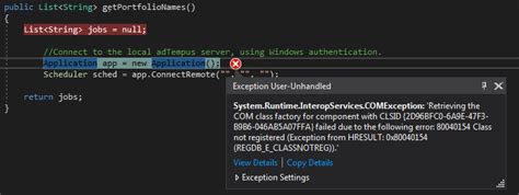 Application Class Not Registered Community Arcana Development