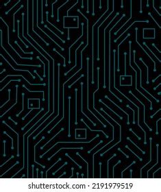 Computer Circuit Board Seamless Pattern Stock Vector Royalty Free Shutterstock