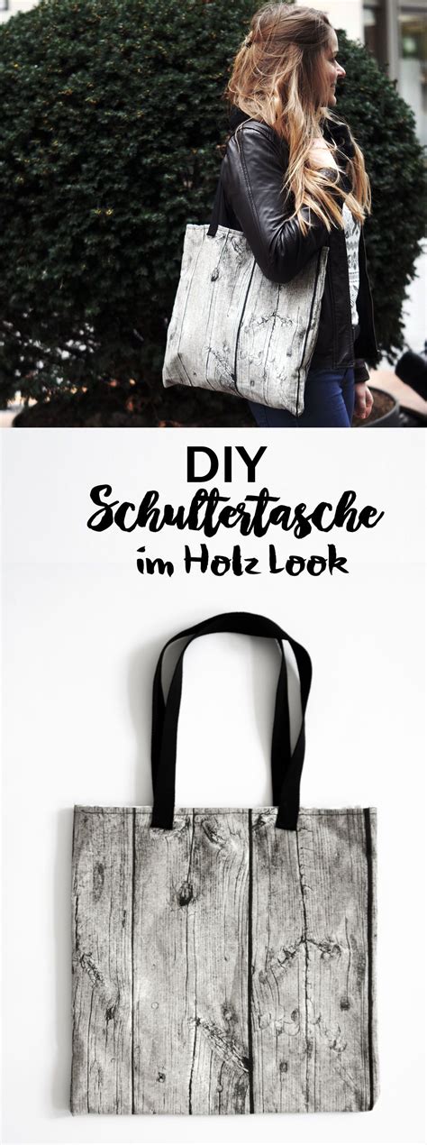 Diy Tasche Schultertasche Holz Look Design Ikea Skandi Design Skandinavisch Bag Wood Design