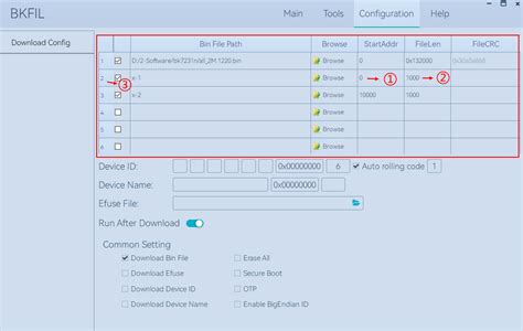 Burning Tool BKFIL Beken Armino Development Framework Refactor V Gf F Documentation