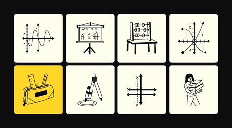 Math Doodles On Yellow Images Creative Store 145140