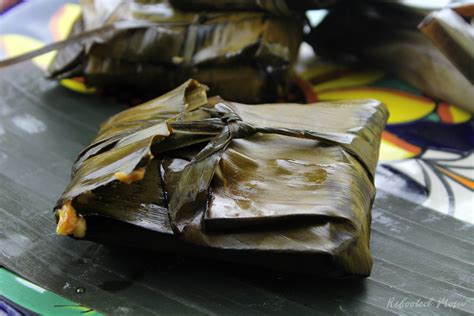 Making Tamales With Banana Leaves