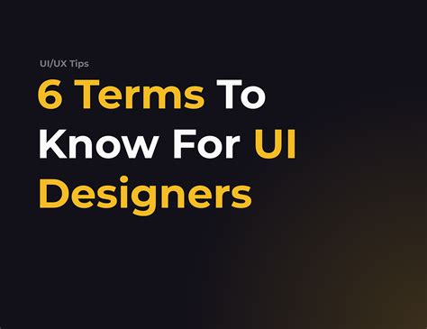 Terms To Know For UI Designers UI UX Tips Behance